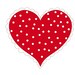 Red Polka Dot Heart SVG Png,red Dot Heart Clipart Svg,valentines Red ...