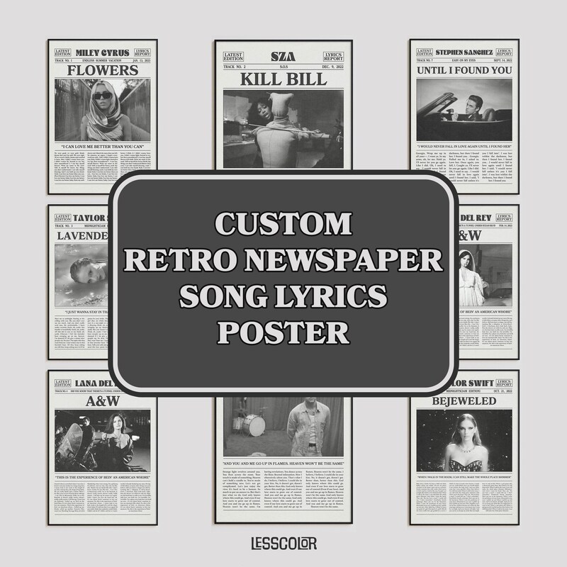 Newspaper Art - Etsy