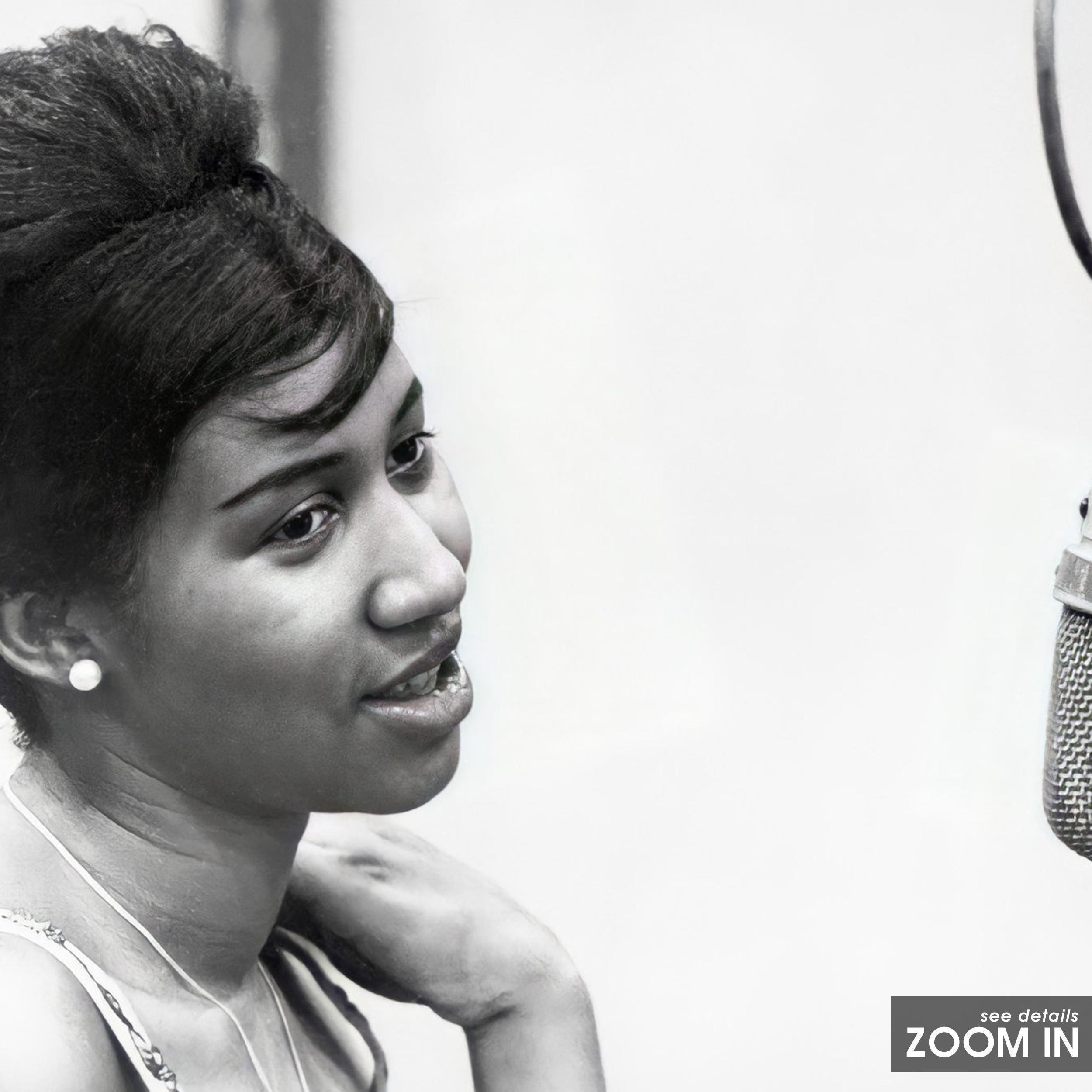Aretha Franklin Posters / Aretha Franklin Black and White Wall Art ...