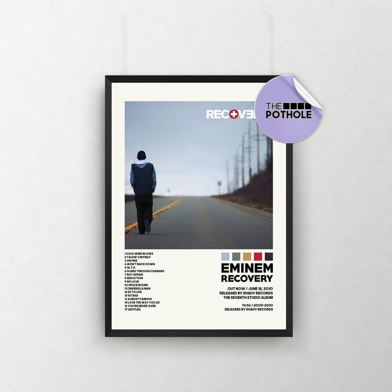 Eminem Posters / Recovery Poster, Album Cover Poster Poster Print Wall ...