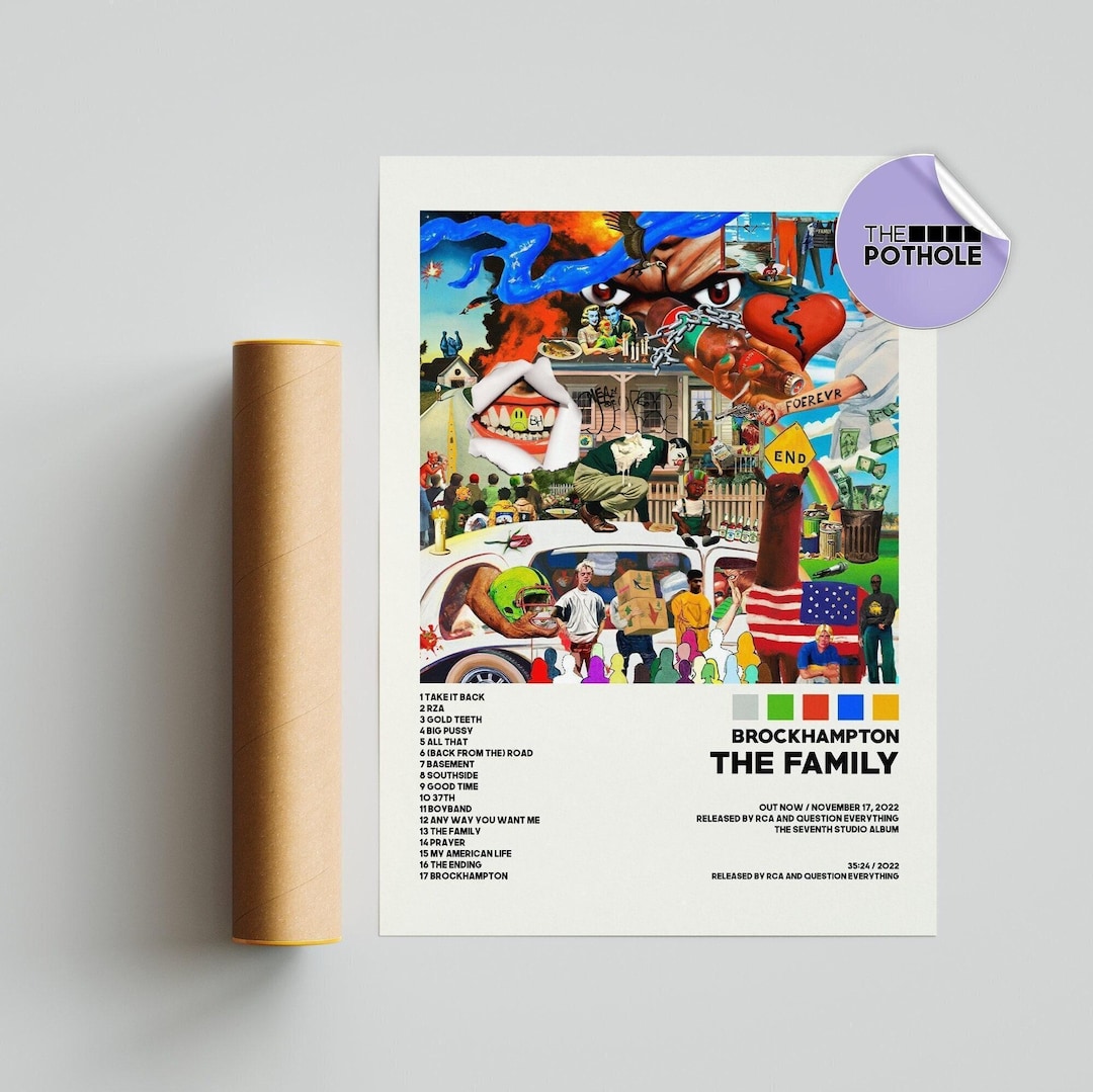 Brockhampton Posters / the Family Poster, Tracklist Album Cover Poster ...