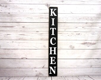 Coffee Vertical Sign Primitive Country Painted Wall Sign, Kitchen Decor ...