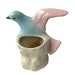 Pastel Bird Planter, Ceramic Bluebird Planter, Blue Pink Bird Pot, Bird ...
