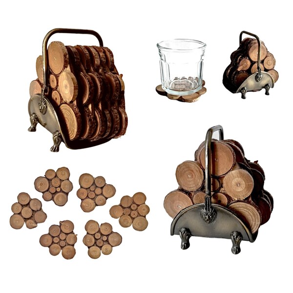 Log Cabin Coasters - Etsy