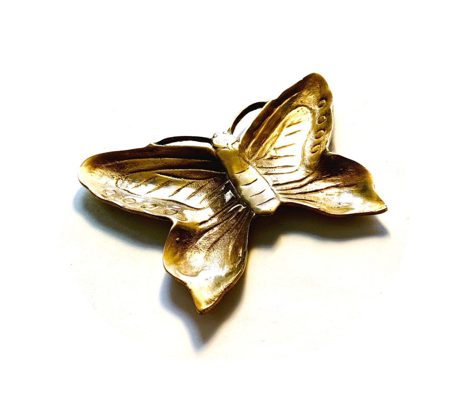 Brass Butterfly Dish Brass Butterfly Coin Dish Butterfly | Etsy