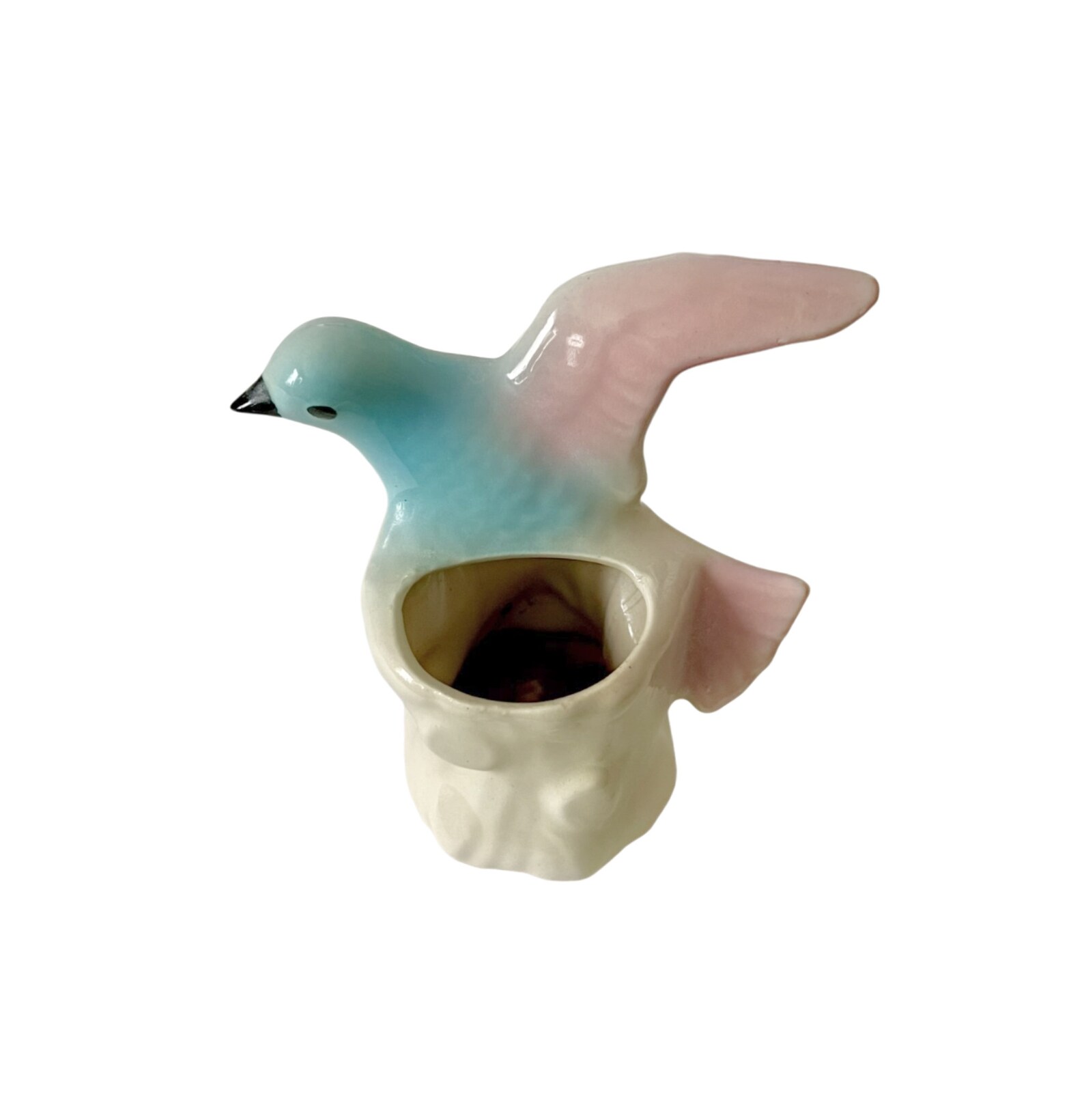 Pastel Bird Planter Ceramic Bluebird Planter Blue Pink Bird - Etsy