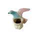 Pastel Bird Planter, Ceramic Bluebird Planter, Blue Pink Bird Pot, Bird ...