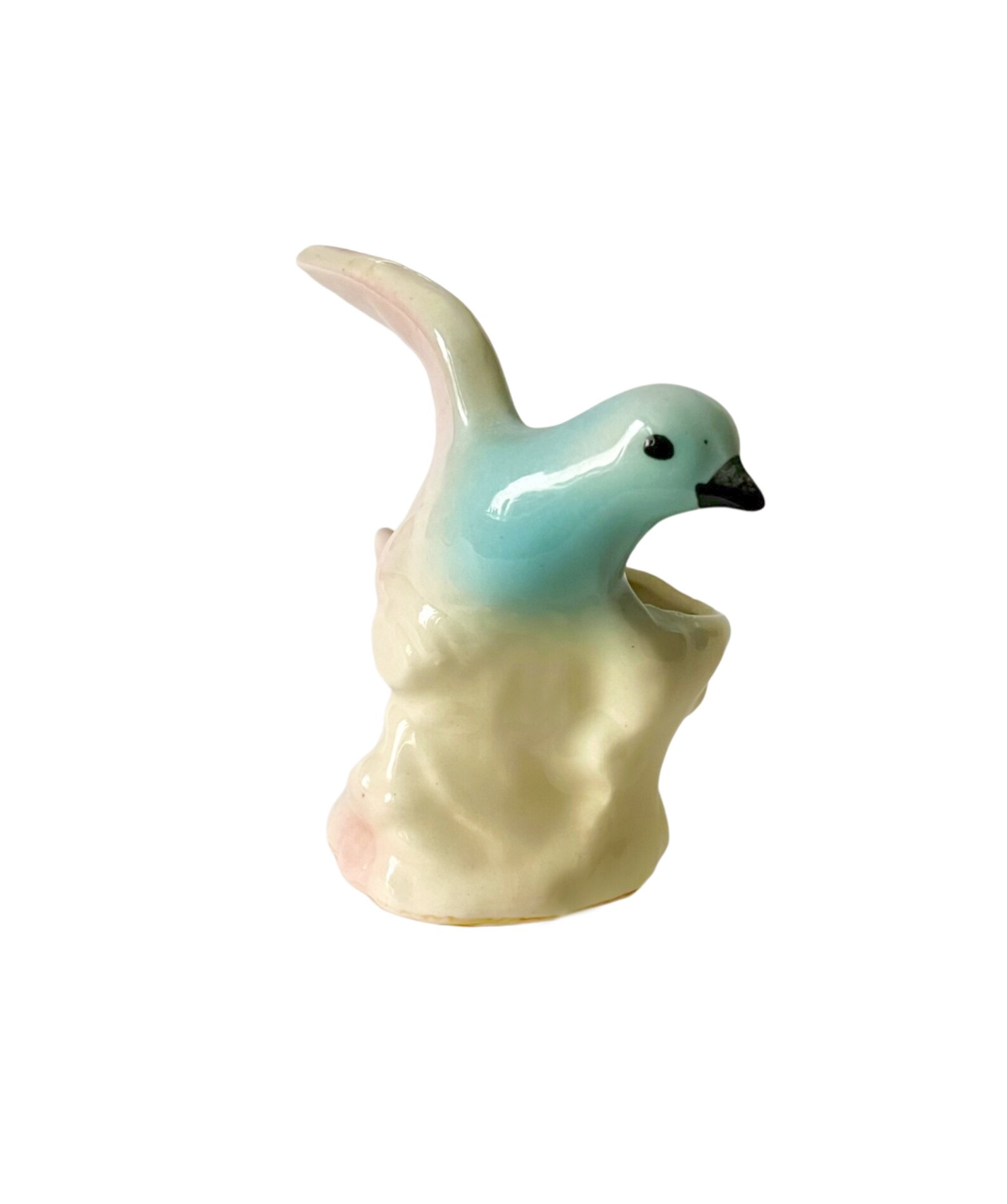 Pastel Bird Planter Ceramic Bluebird Planter Blue Pink Bird - Etsy