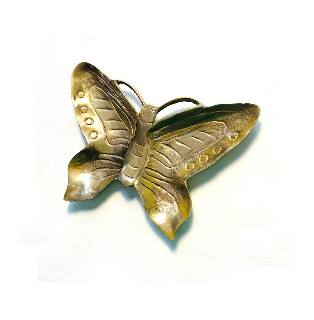 Brass Butterfly Dish Brass Butterfly Coin Dish Butterfly - Etsy