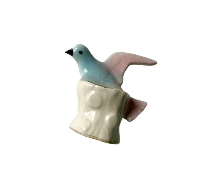 Pastel Bird Planter Ceramic Bluebird Planter Blue Pink Bird - Etsy