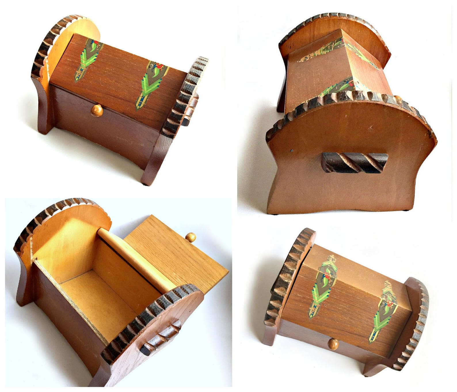 Natural Bark Wooden Box Vintage Bark Box Handmade Vintage | Etsy