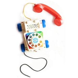 Fisher Price Phone, Chatterbox Phone, Vintage Toy Phone, Pull Toy, Old ...