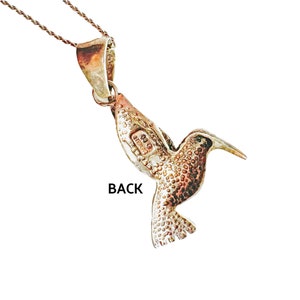 Sterling Humminngbird Pendant on Chain, 2 Inch Humminbird Sterling ...