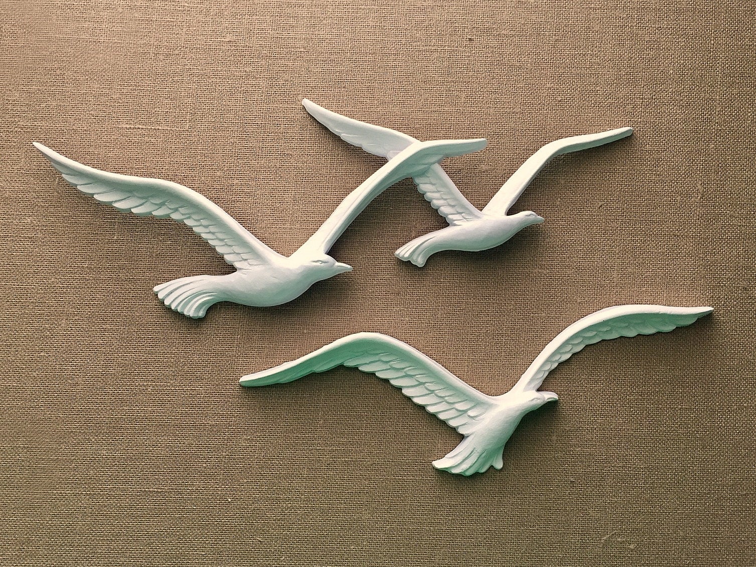 White Seagulls Wall Decor Flock O Seagulls Vintage Wall Art - Etsy