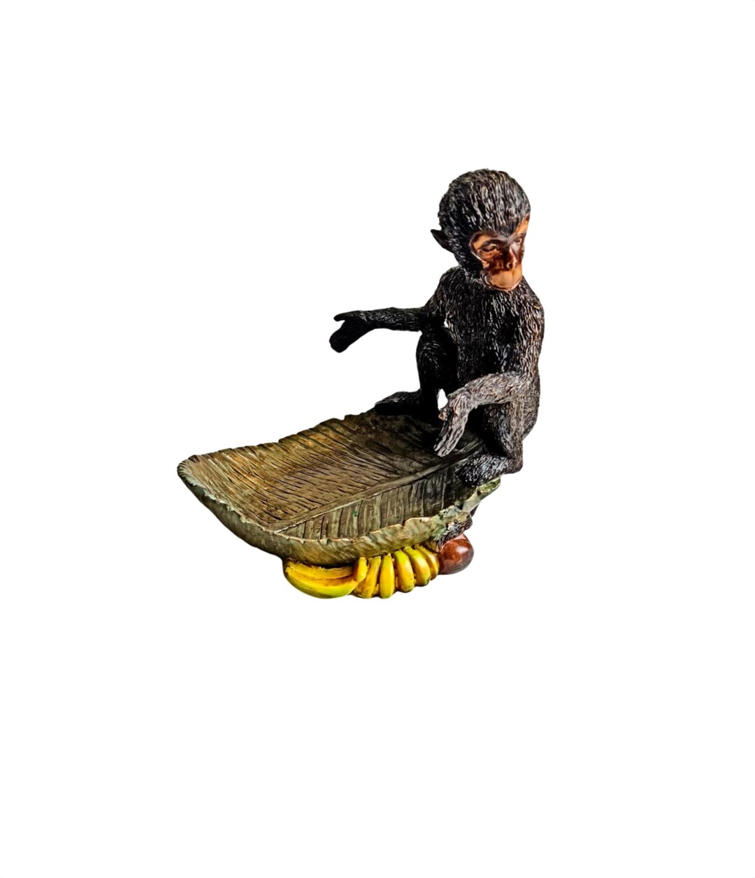 Decorative Monkey Dish, Vintage Monkey Banana Dish, Banana Bowl, Monkey ...
