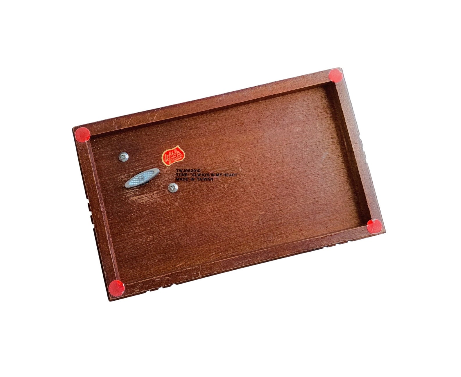 Vintage Asian Music Box Wood and Pressed Metal Top Bird Music - Etsy