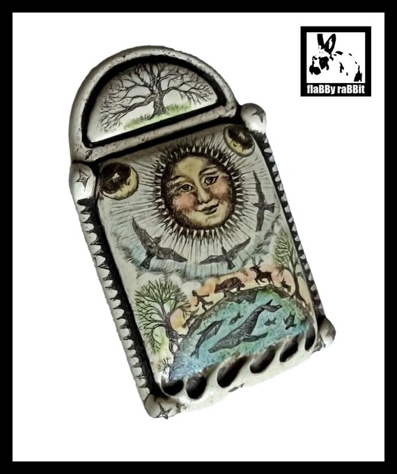 Rachel Badeau Etched Faux Scrimshaw Brooch, Nature Et… - Gem