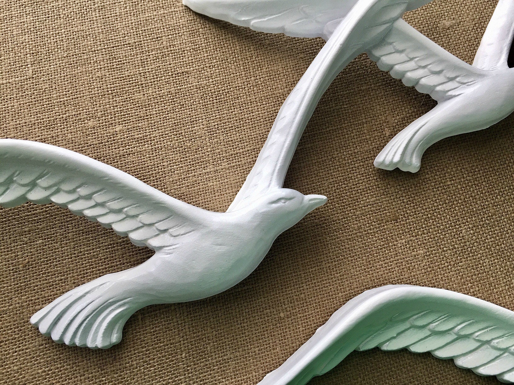 White Seagulls Wall Decor Flock O Seagulls Vintage Wall Art - Etsy