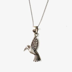 Sterling Humminngbird Pendant on Chain, 2 Inch Humminbird Sterling ...