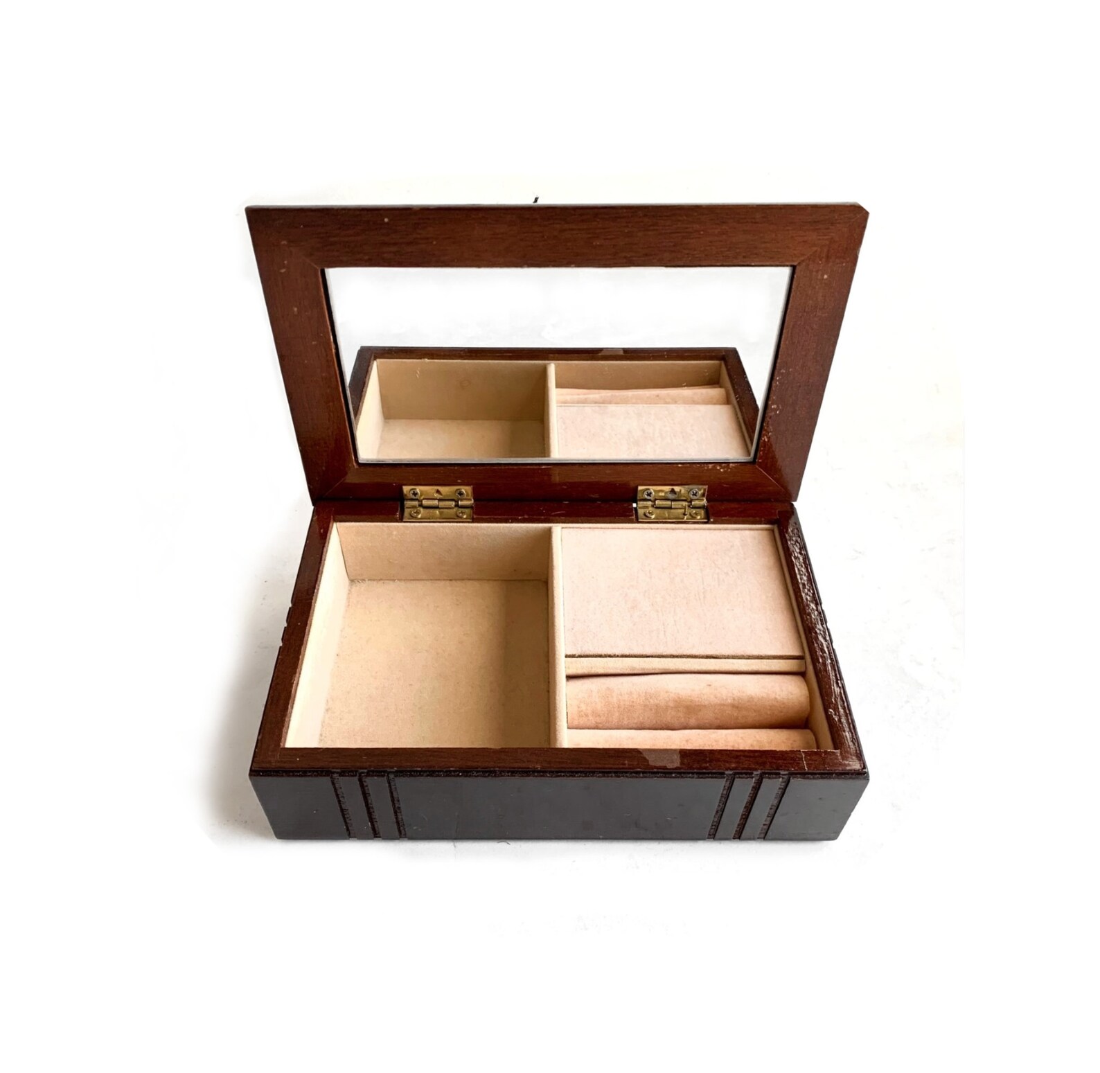 Vintage Asian Music Box Wood and Pressed Metal Top Bird Music - Etsy