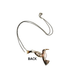 Sterling Humminngbird Pendant on Chain, 2 Inch Humminbird Sterling ...