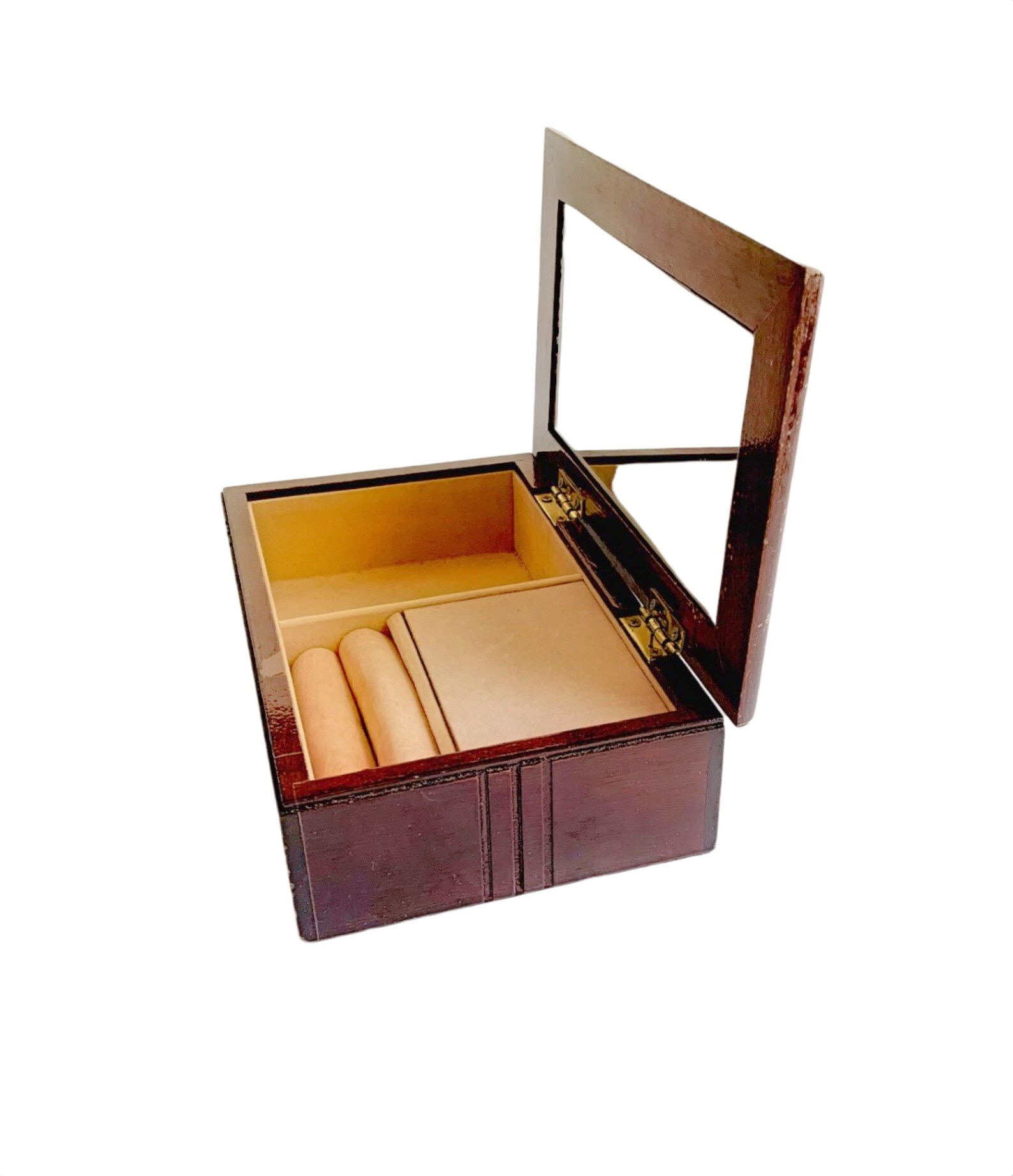 Vintage Asian Music Box Wood and Pressed Metal Top Bird Music - Etsy