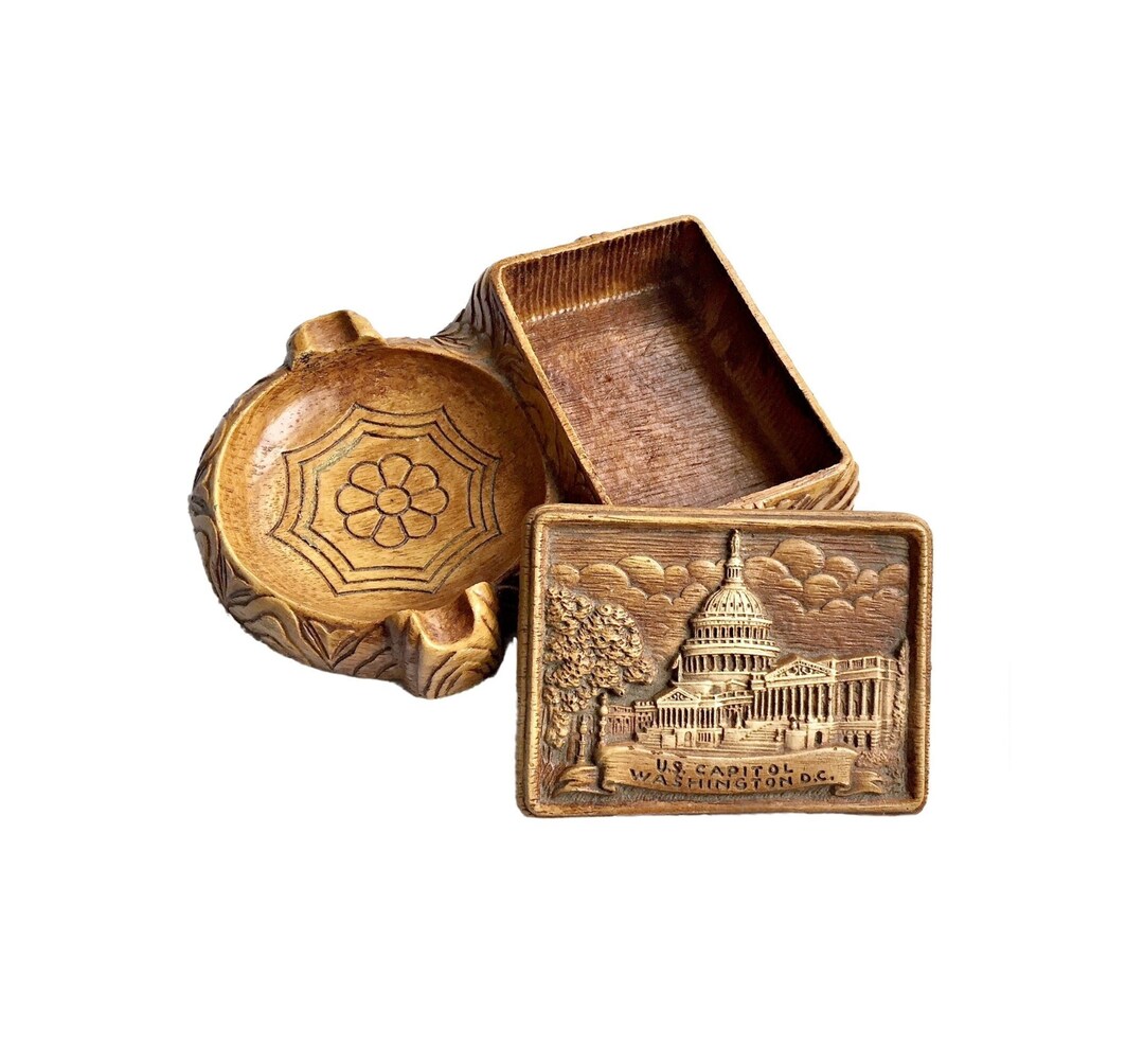 Washington DC Capitol Ashtray Box Set, District of Columbia Ashtray Set ...