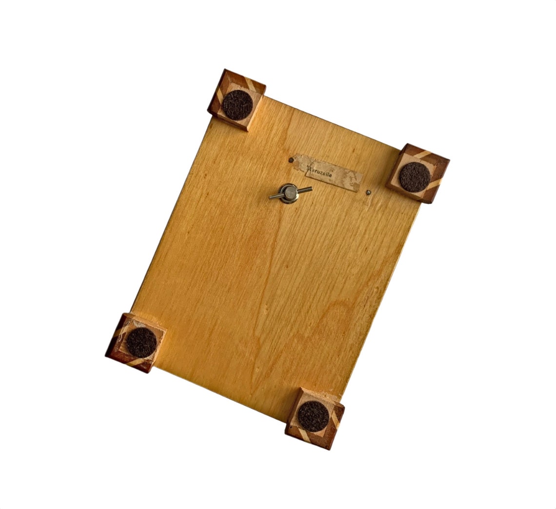 Vintage Inlaid Wood Music Box Italian Wooden Inlay Marquetry - Etsy