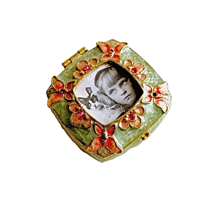 Monet Enamel Butterfly Pill Box Monet Rhinestone Butterfly - Etsy