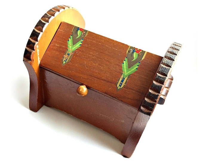 Natural Bark Wooden Box, Vintage Bark Box, Handmade Vintage Wood Box ...