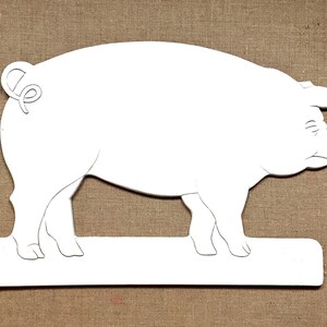 Wood Pig Wall Hanging Vintage White Pig Wall Decor Pressed - Etsy
