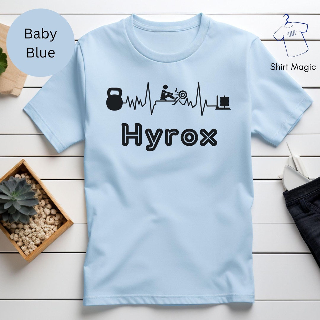 Hyrox Shirt With Heart Line, Cardiogram Line, Hyrox Participant, Hyrox ...
