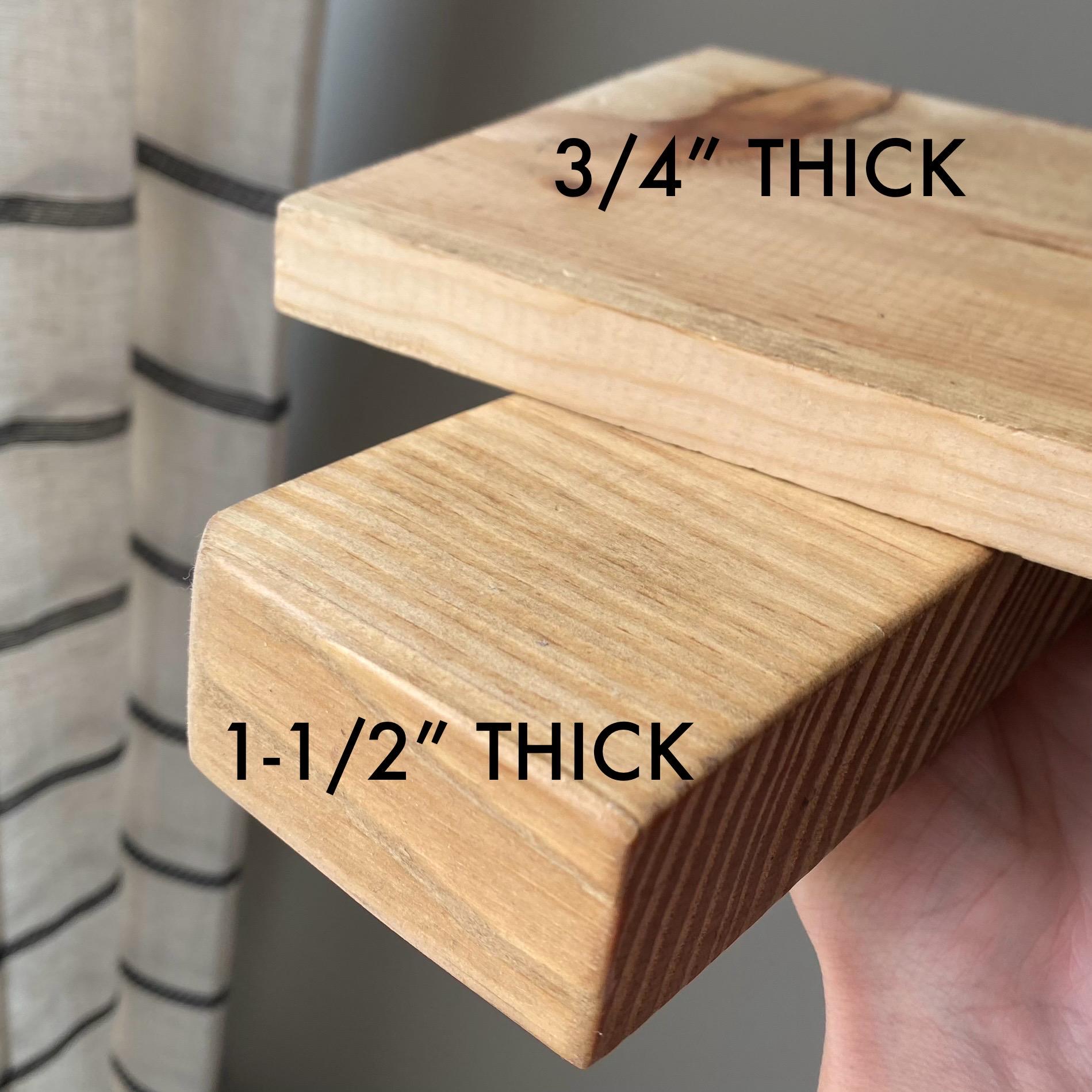 Custom Wood 18.25" Deep DESK Boards for Desktop - 18.25" Deep X .75 ...