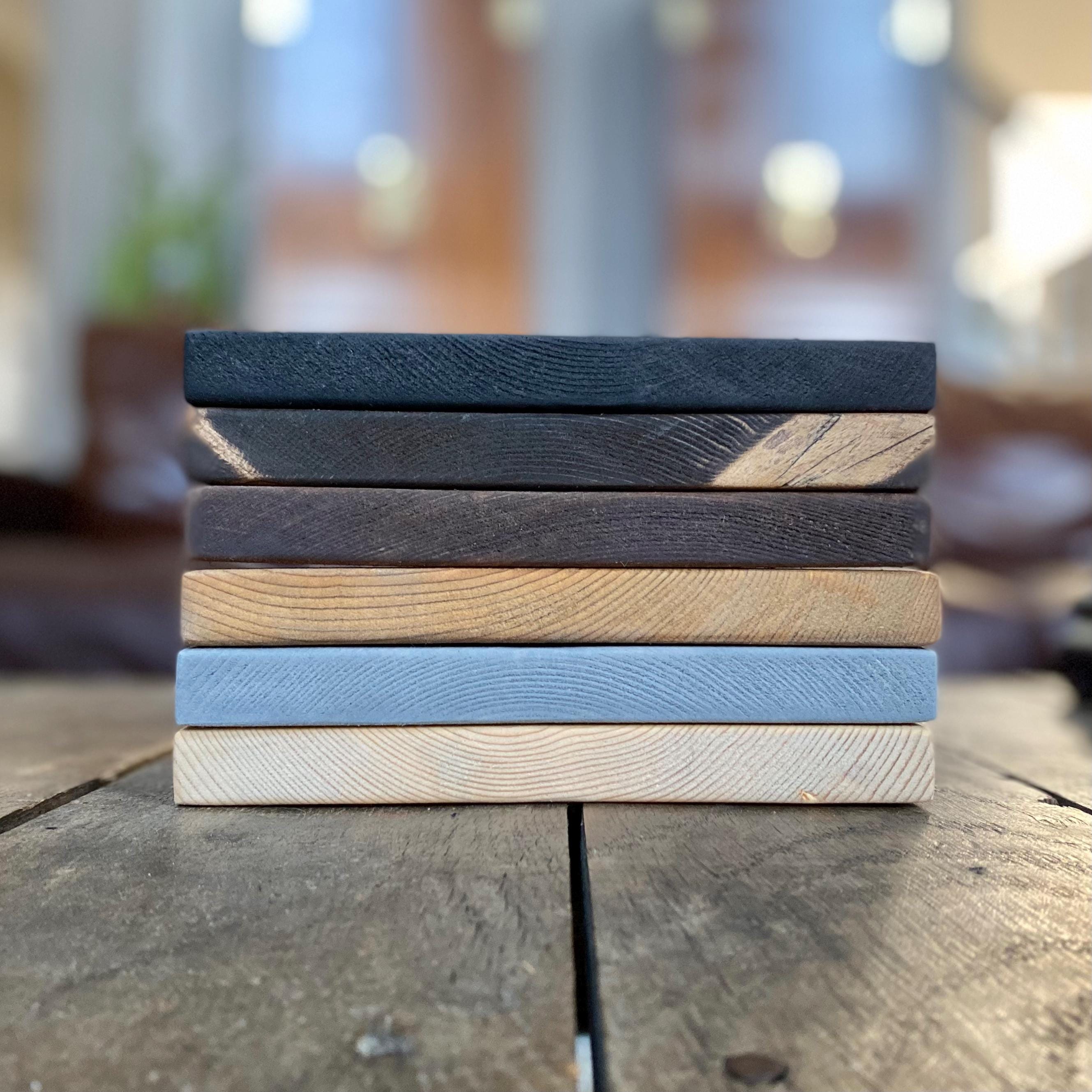 Custom 18.25” Thin Wood Desktop Board - Solid Pine Slab, Multiple ...