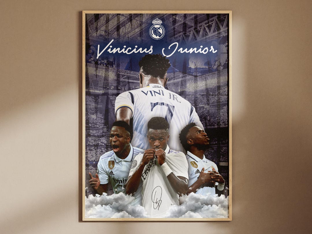 Vinicius Junior Real Madrid Poster - Vinicius Poster - Football Poster ...