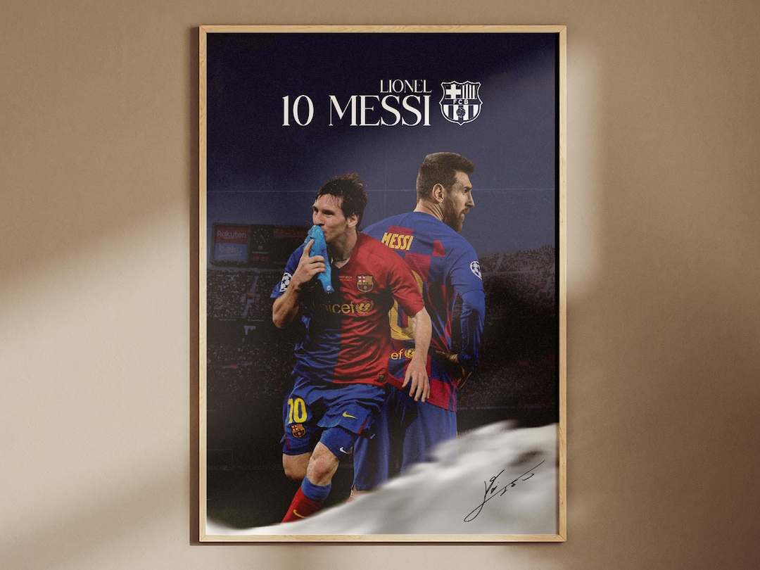 Lionel Messi Barcelona Poster Messi Poster Football Poster Football Art ...