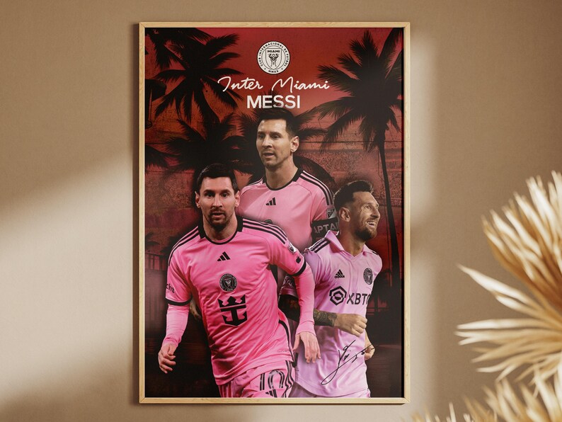 Lionel Messi Triple Set Poster Messi Poster Football Poster Football ...