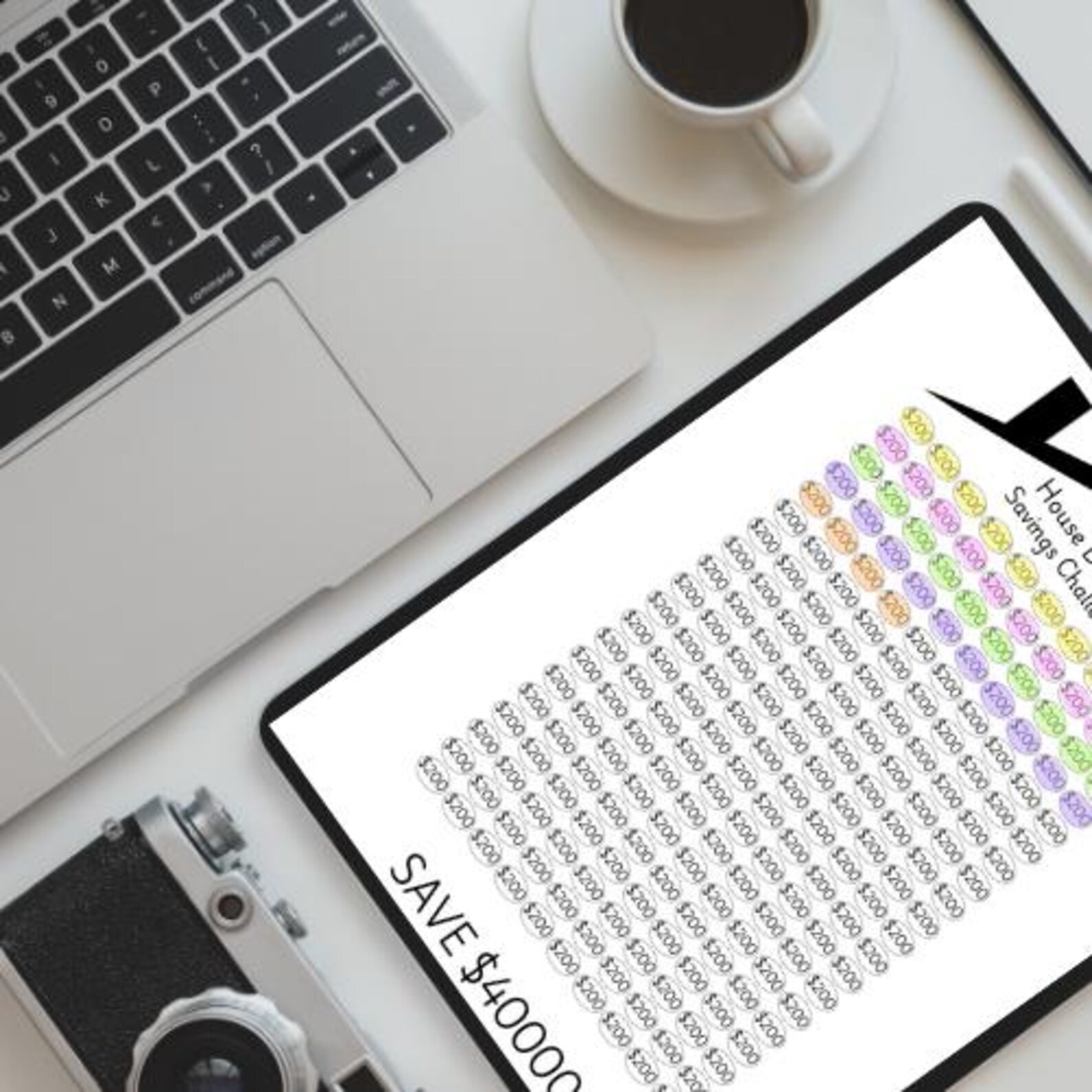 40k House Savings Tracker, Printable, Savings Goal, New House Deposit ...
