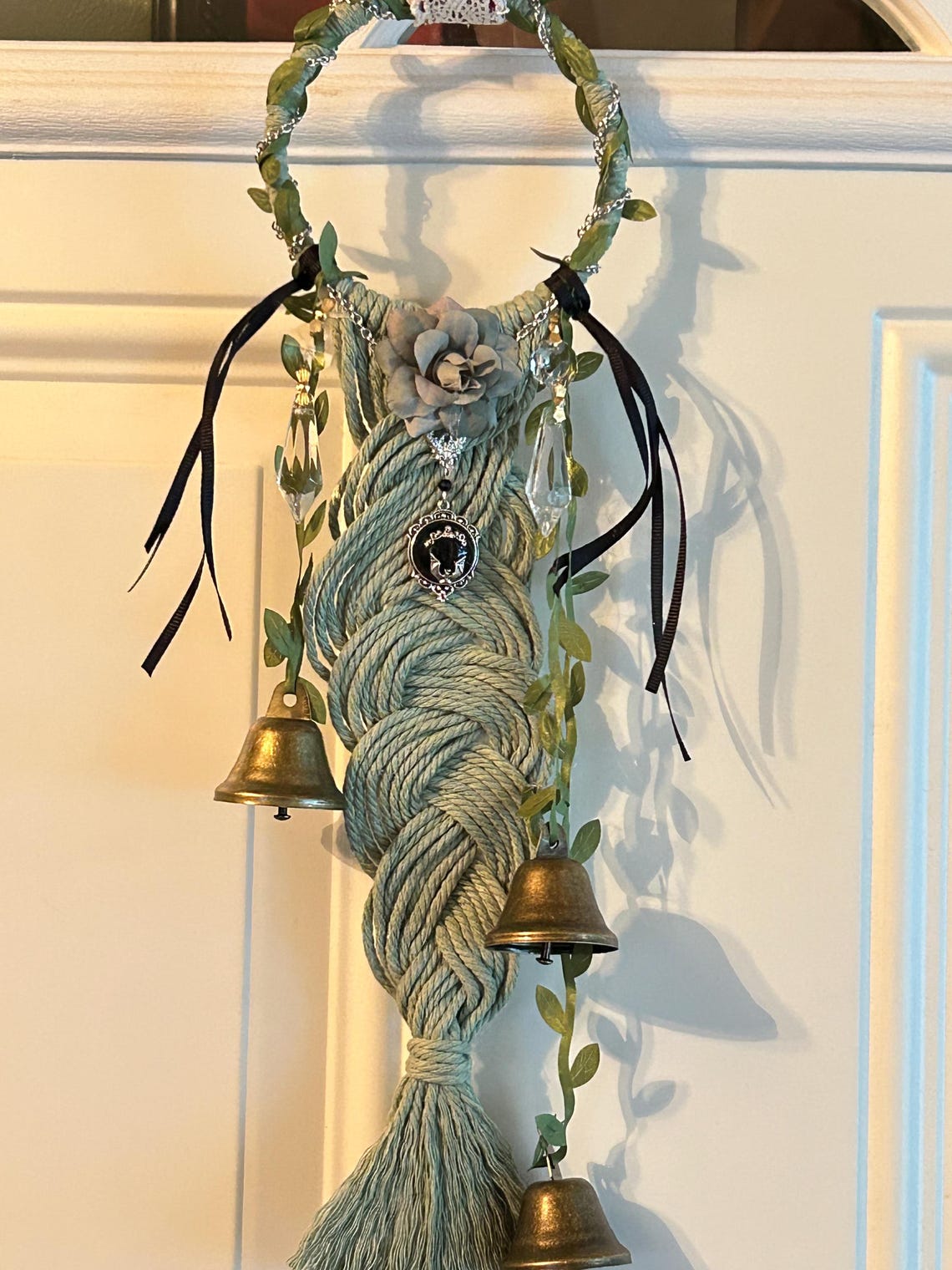 Protection Bells Door Hanger, Witchcraft Home Decor, Wicca Talisman ...