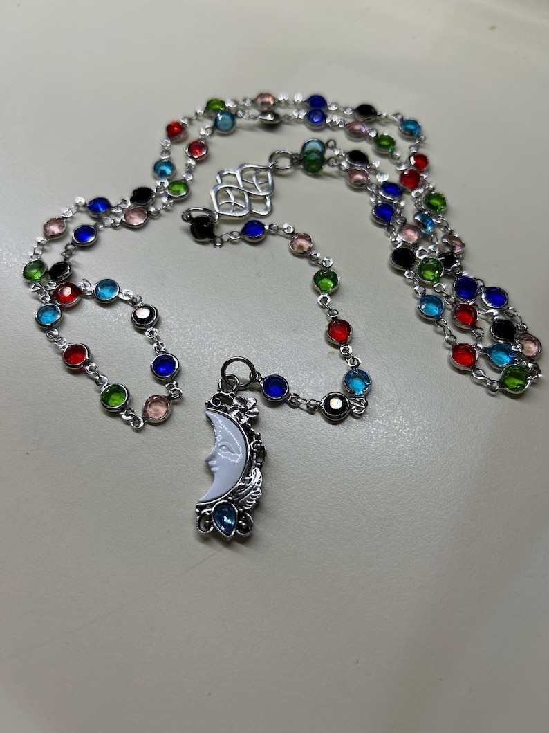 Handmade Goddess Rosary, Moon, Hecate, Witch Jewelry - Etsy