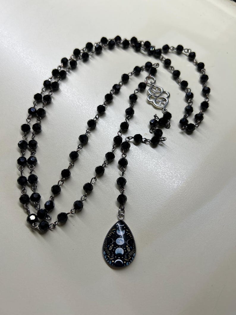 Handmade Goddess Rosary, Moon, Hecate, Witch Jewelry - Etsy