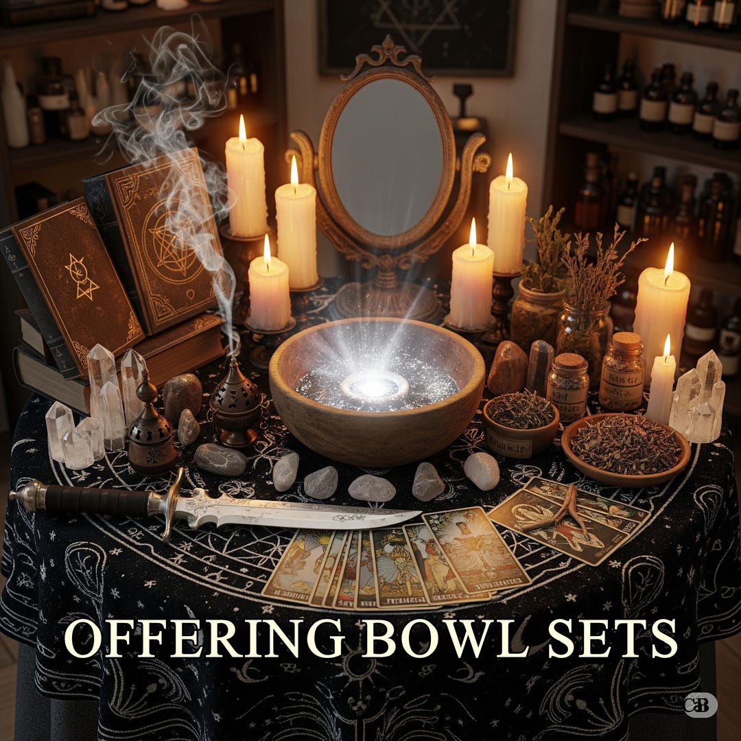 Altar Bowl, Such as Hecate, Diana, Freya, Nyx, Artemis, Isis, Moon ...