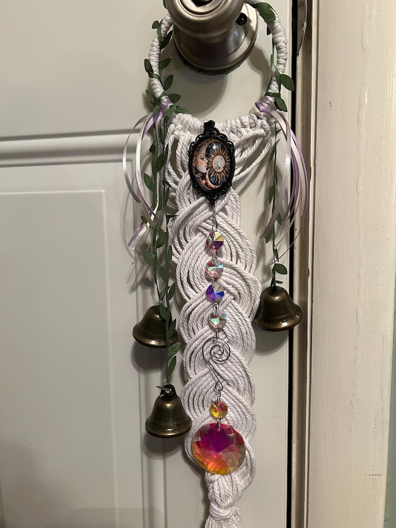 Protection Bells Door Hanger, Witchcraft Home Decor, Wicca Talisman ...