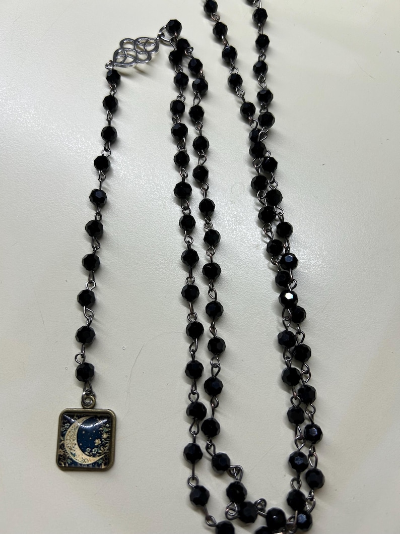 Handmade Goddess Rosary, Moon, Hecate, Witch Jewelry - Etsy