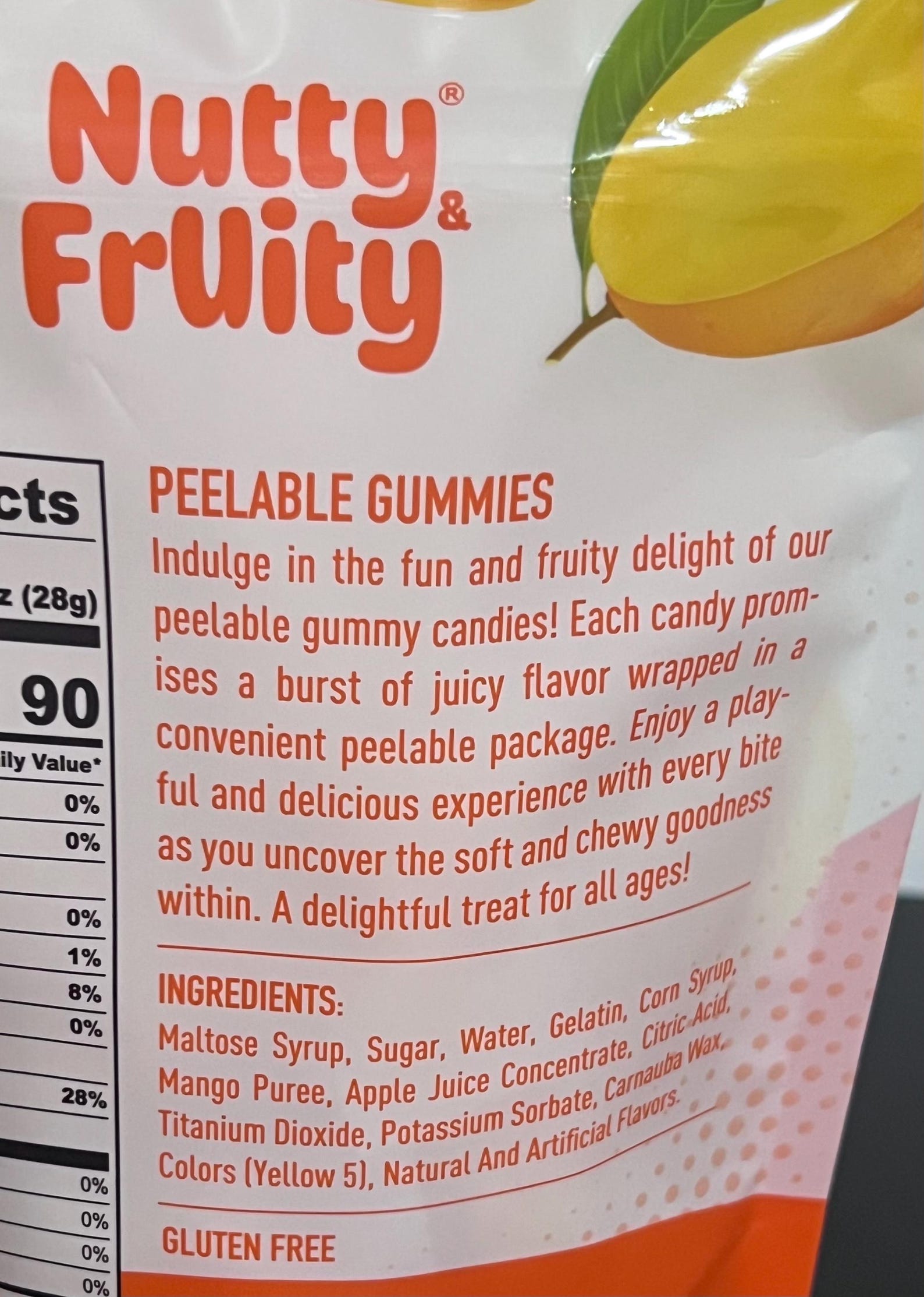 Nutty Fruity Peel’d Peelable Gummies – Mango – Gluten-free - Etsy
