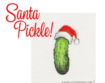 Pickle Hand Painted Needlepoint Canvas - Etsy