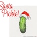 Santa Pickle Needlepoint Hand Painted Ornament Christmas Gift- Jody ...