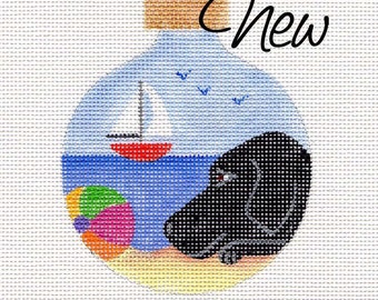 Beach needlepoint | Etsy