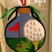 Golf Hand Painted Needlepoint Ornament Canvas Jody Designs B72 - Etsy