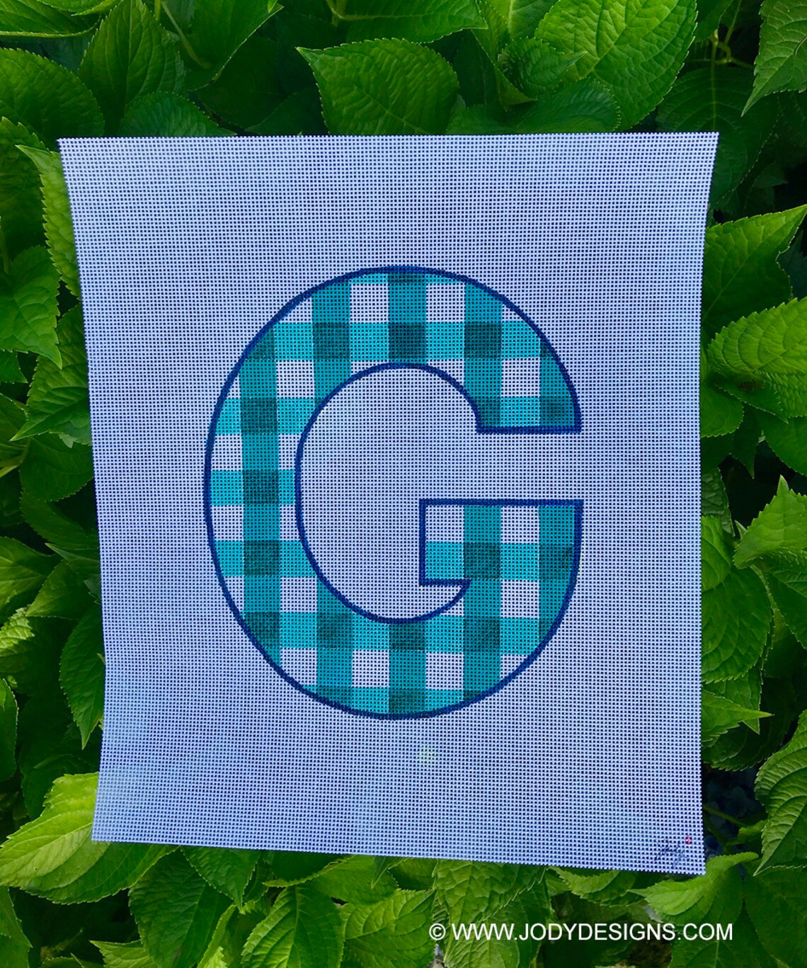 Buffalo Check Plaid Red Needlepoint Letter With Green - Etsy